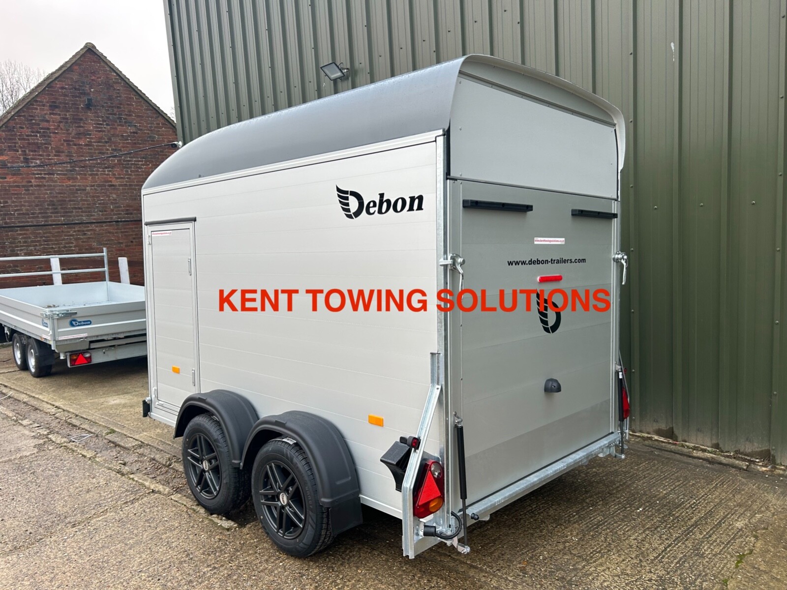 NEW Debon C500 Twin Axle Box Van Trailer in Grey 2000KG MGW + Door ...