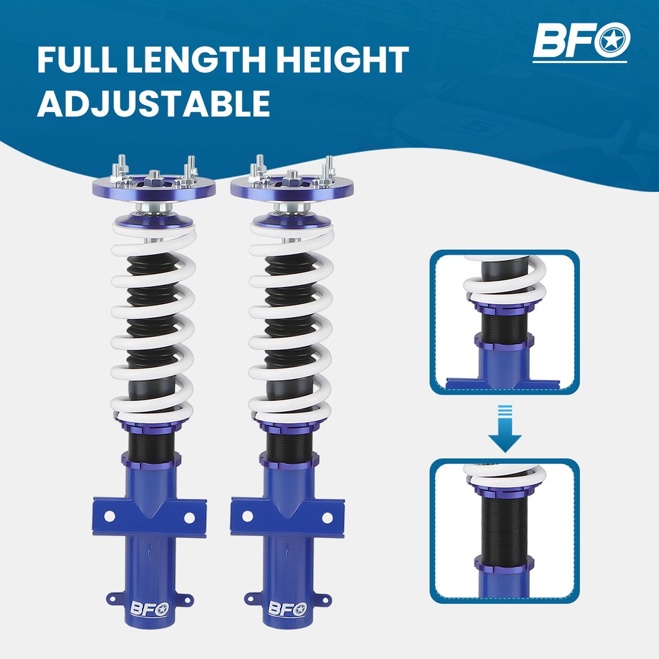 BFO Coilovers Suspension Lowering Kit for Ford Mustang 05-14 Adjustable ...