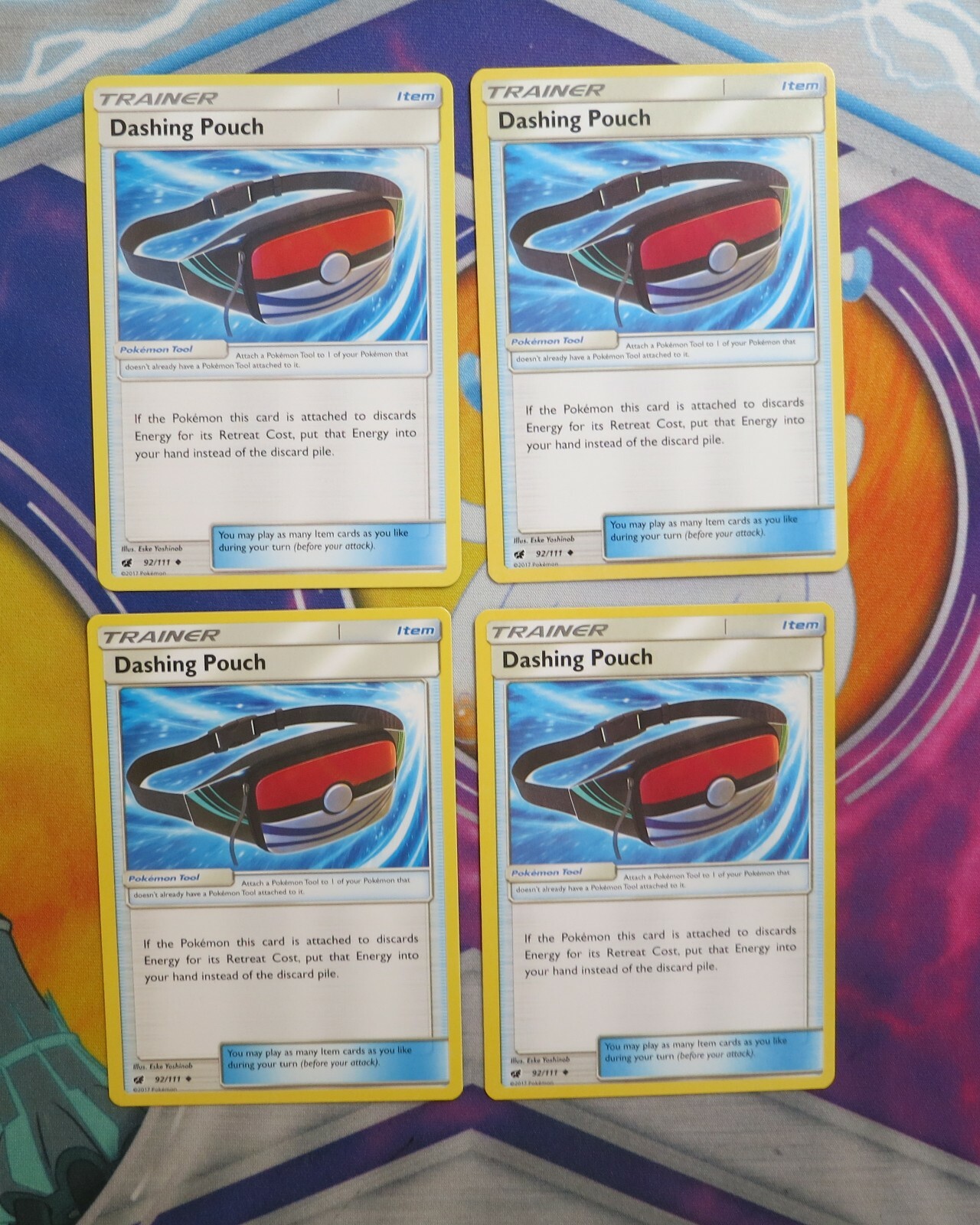 4X Dashing Pouch 92/111 Crimson Invasion Pokemon TCG Card NM | eBay