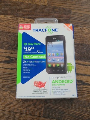Tracfone Prepaid Phone LG Optimus Fuel Android 4.4 Smartphone 3G - New ...