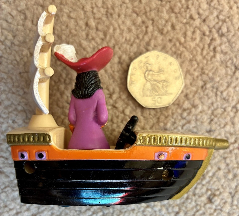 Vintage Disney Captain Hook Peter Pan Ship Toy/Car Maybe McDonald’s ...