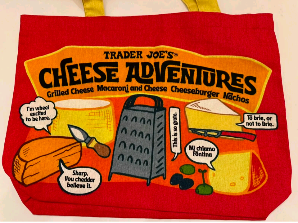 Trader Joe's Canvas Tote Bag Cheese | eBay