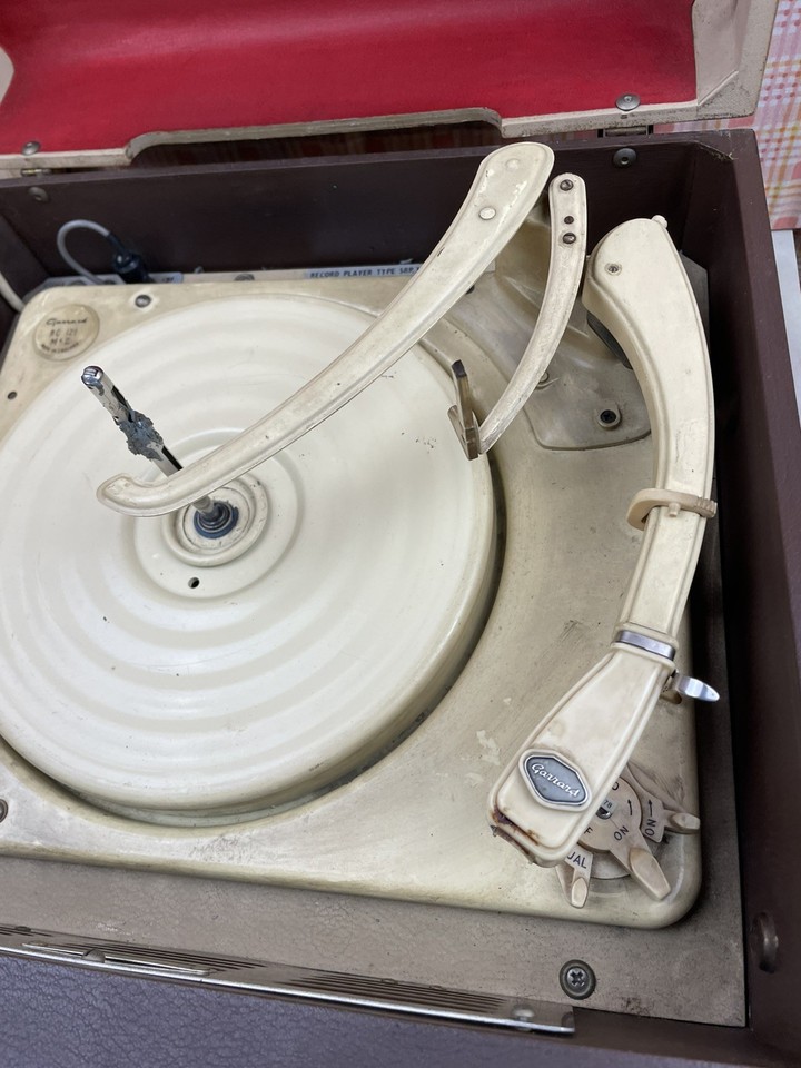 Vintage Bush SRP31 Record Player with Garrard Turntable Untested Spares ...