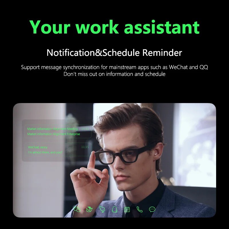 INMO Go Smart AR Wireless 2000Nits Ultra Light Portable AI Assistant VR ...