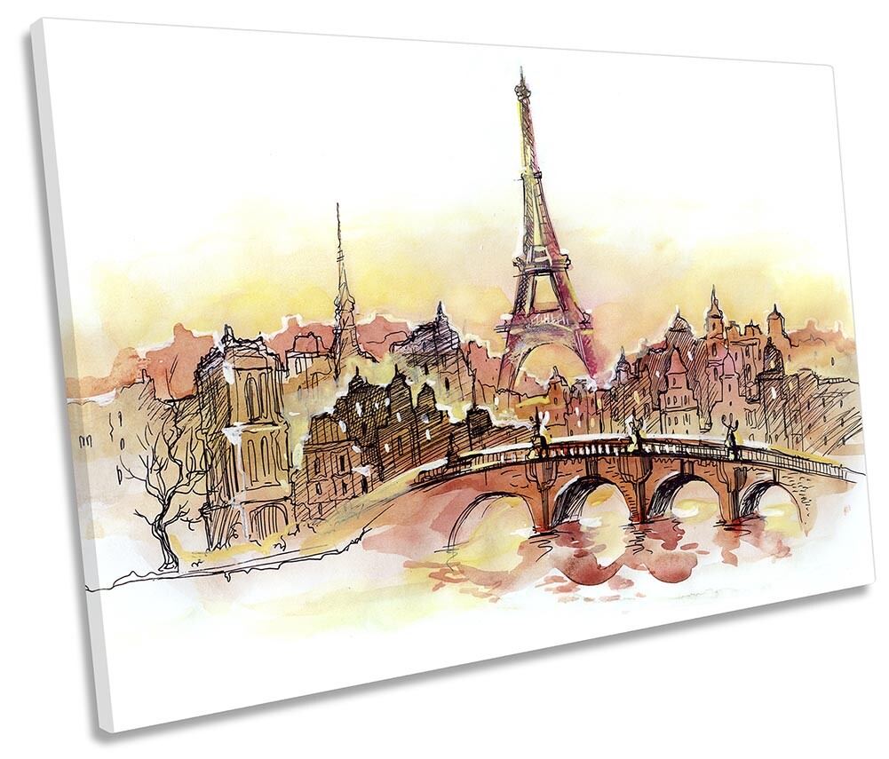 Easy Paris Drawing