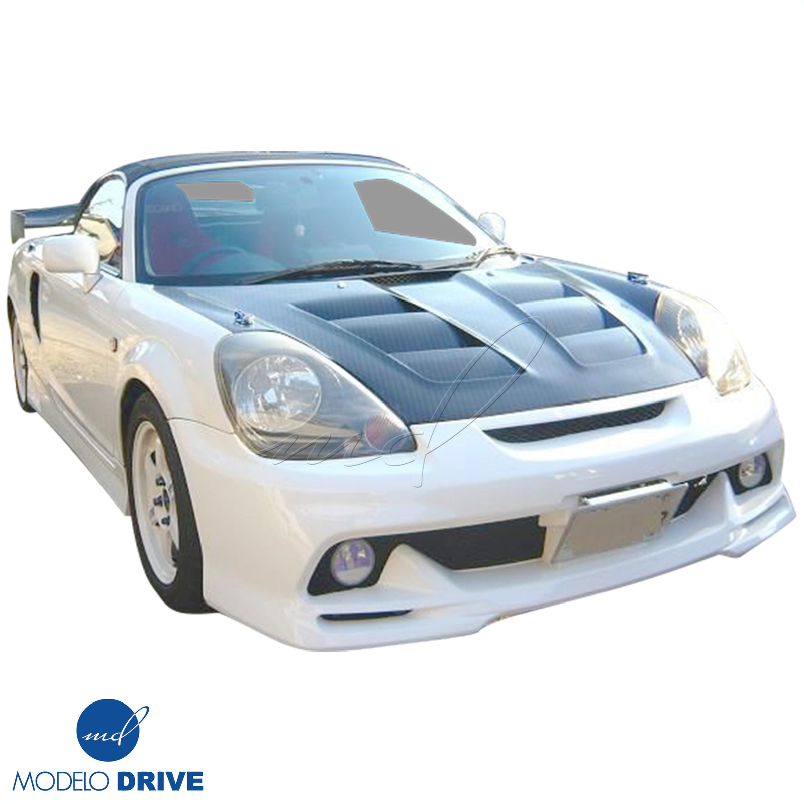 ModeloDrive Carbon Fiber WDS BAND Frunk Hood (front) MRS Spyder for MR2 ...