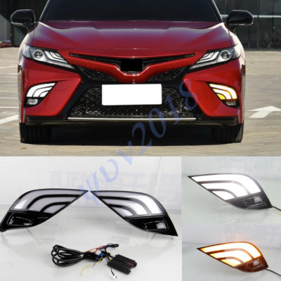 For Toyota Camry 2018-19 SE XSE DRL Daytime Running Lights Lamp W/Turn ...