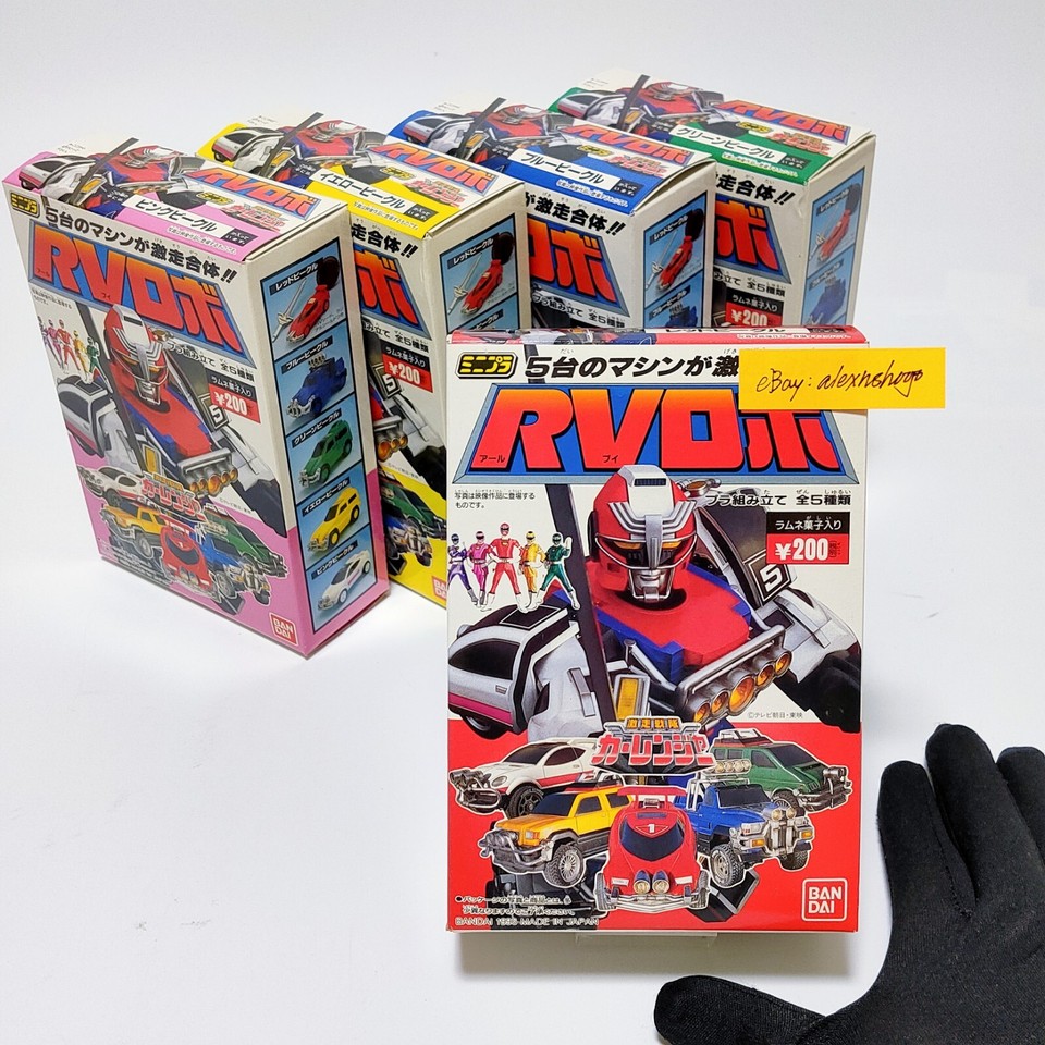 Gekisou Sentai Carranger Power Rangers Turbo Vintage Minipla RV Robo ...
