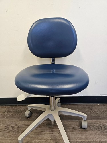 🪑 A-dec 421 Dentist Stool – Blue UltraLeather – Excellent Condition! | eBay