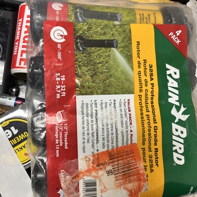 Rain Bird 32SA Simple Adjust Pop-Up Rotor Sprinkler Lot Of 4 ...