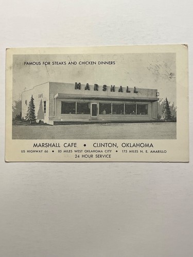 Marshall Cafe, Clinton, Oklahoma on u.s. route 66 | eBay