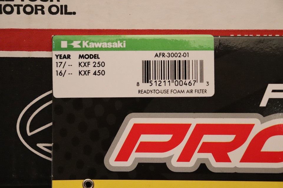 Kawasaki KX250F Maxima Pro Foam Air Filter Cleaner KX250 KX 250 17/18 ...