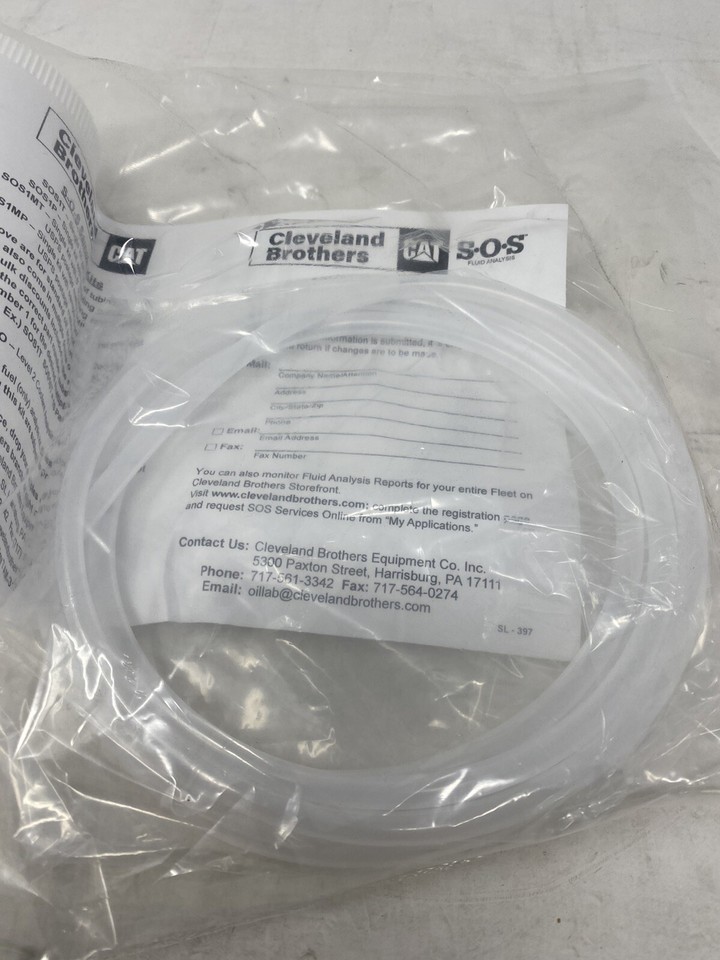 Cleveland Brothers Caterpillar SOS1 Fluid Analysis Test Kit Oil Sample ...