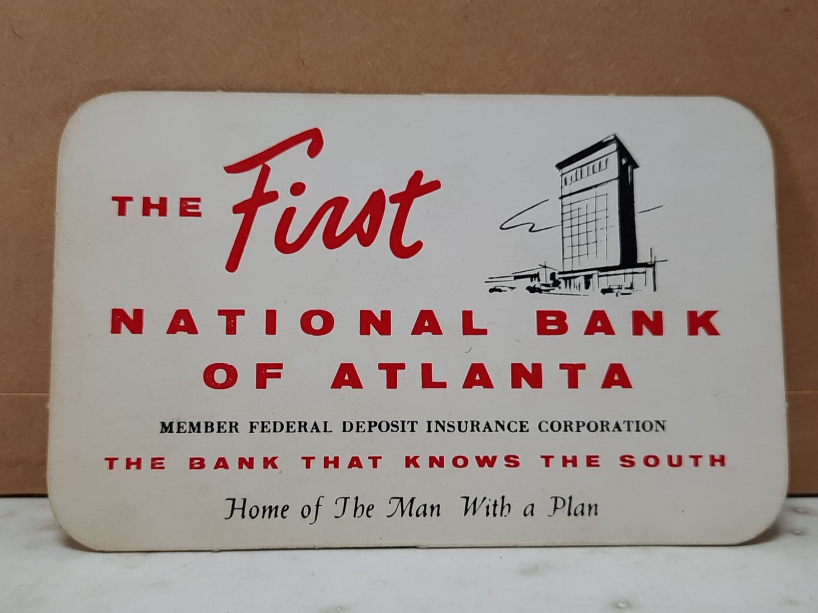 VINTAGE 1959 THE FIRST NATIONAL BANK of Atlanta Georgia WALLET CALENDAR ...