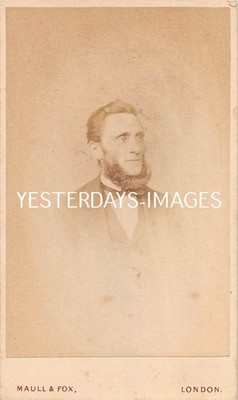 Victorian Cdv Card Older Man Under Chin Beard Studio Photograph Maull ...