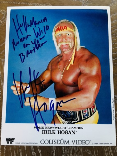 WWE HULK HOGAN HAND SIGNED AUTOGRAPHED 8X10 WRESTLING PHOTO | eBay