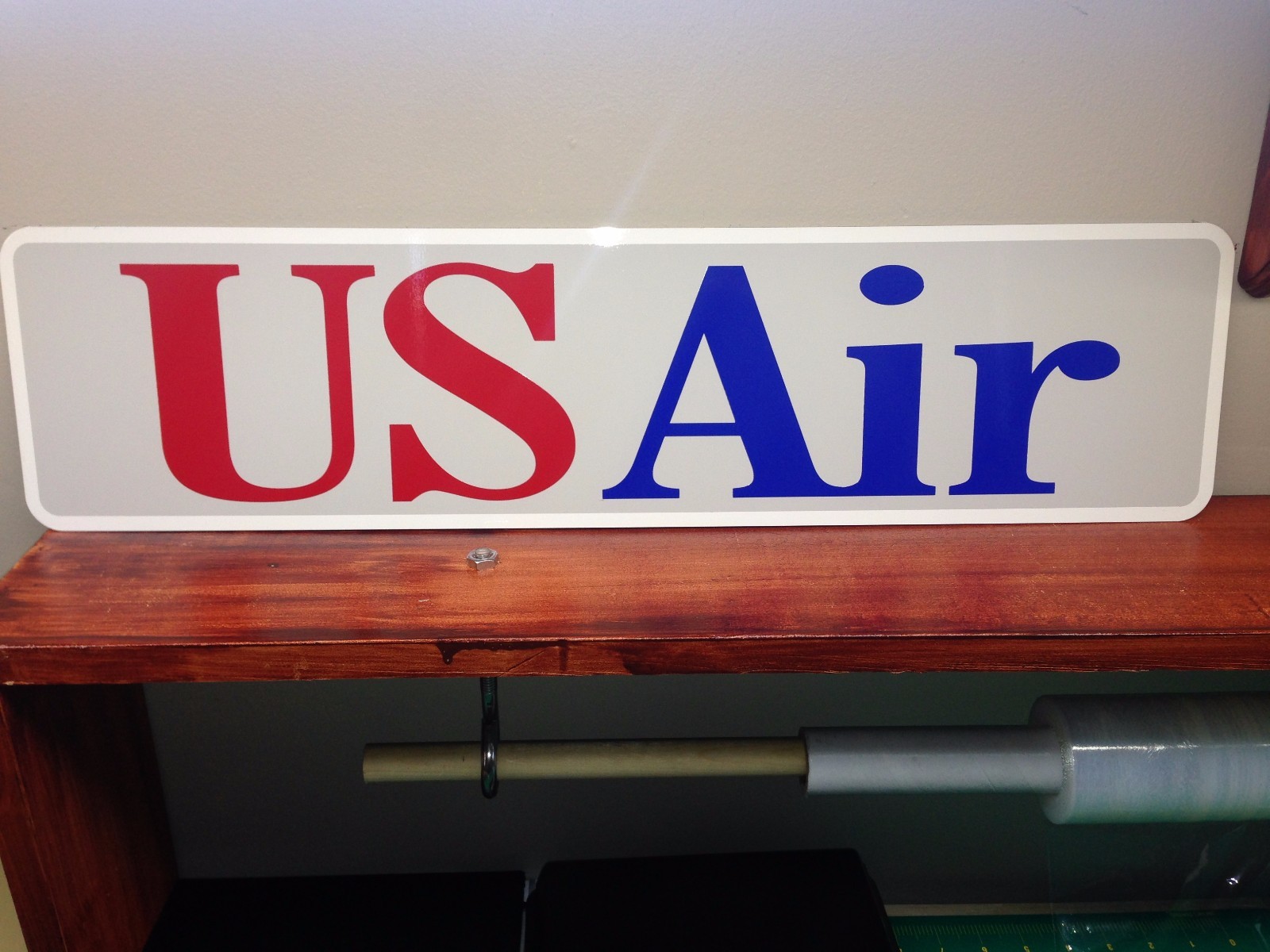 USair Vintage style logo metal sign, Collectable, Memorabilia 6" x 24 ...