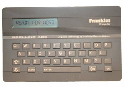 Franklin Computer Spelling Ace SA-98 English Spell Checker Crossword ...