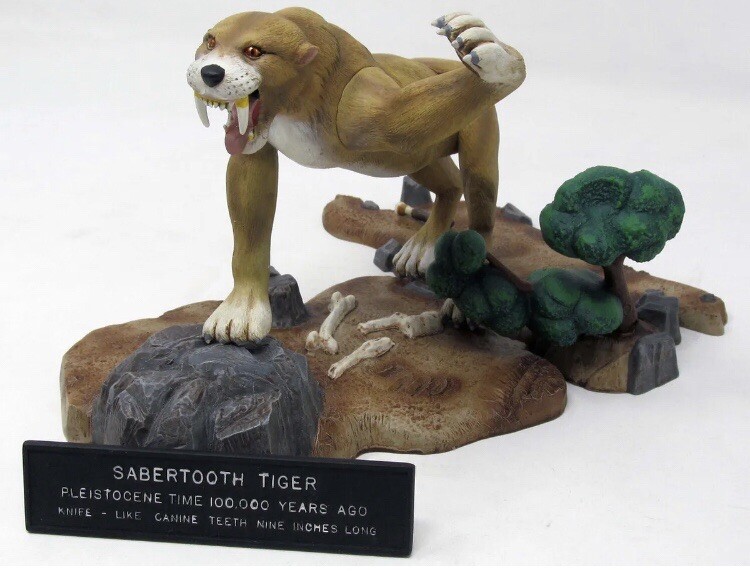 Atlantis Prehistoric Scenes “Saber Tooth Tiger” Model Kit Ex-Aurora ...