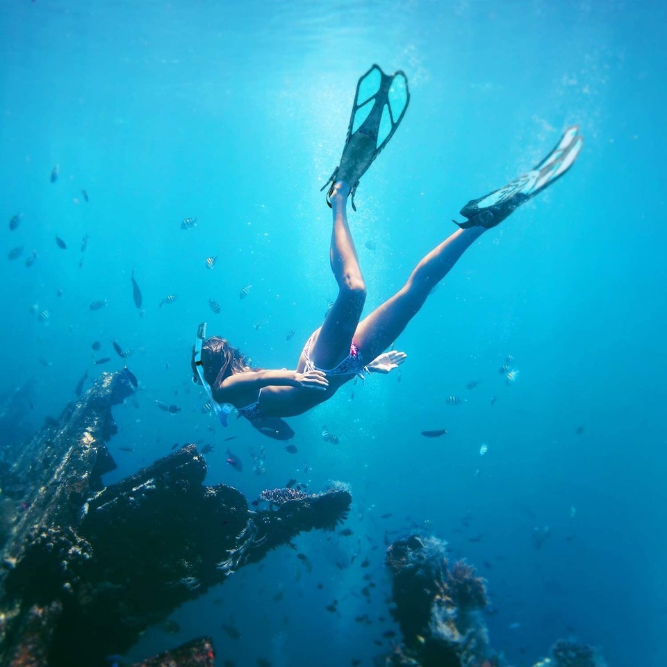 máscara de buceo con equipo el agua para adultos esnórquel para natación bucear | eBay