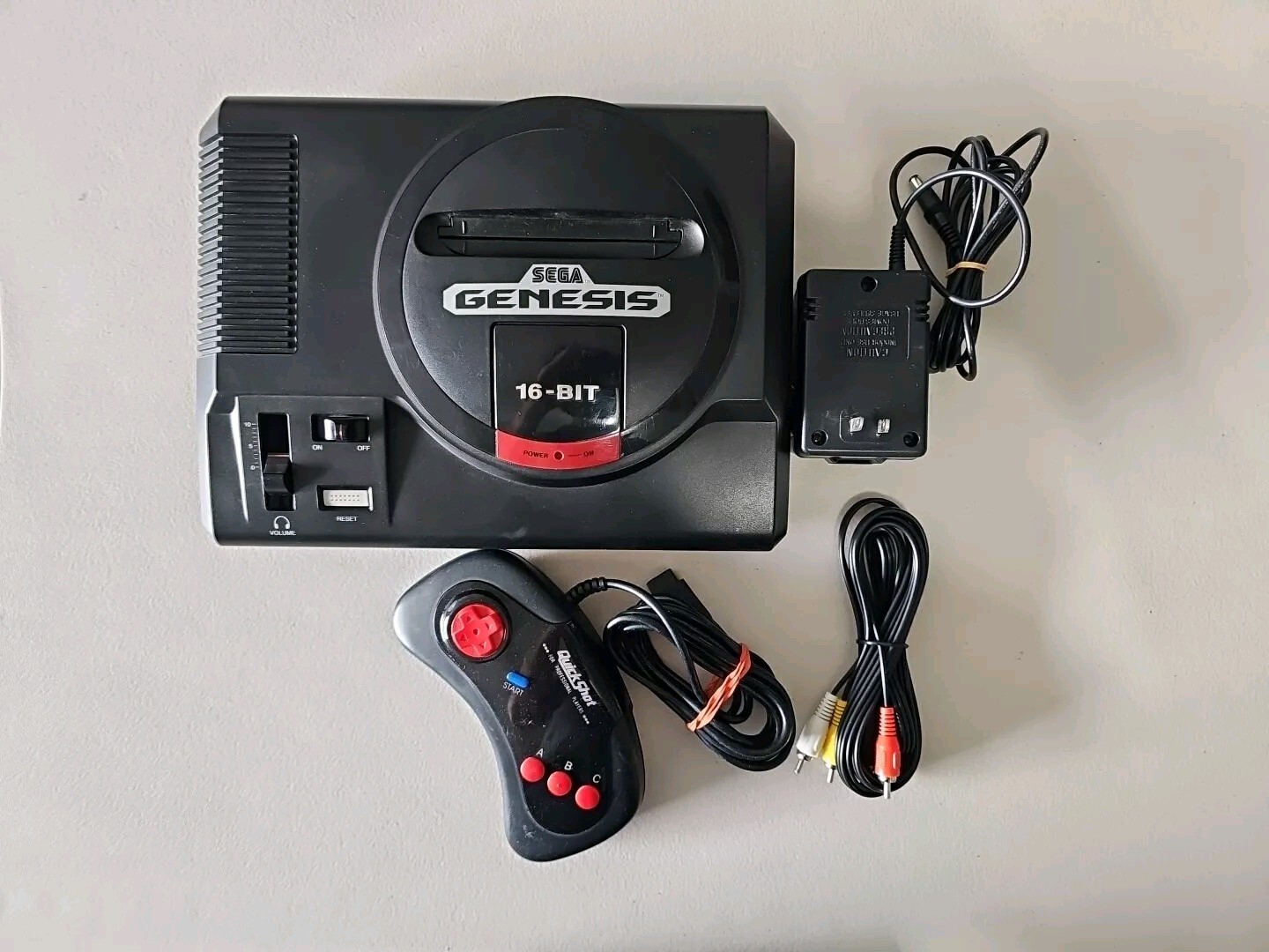 SEGA Genesis Model 1 Console Black 16 Bit With Controller And Cords ...
