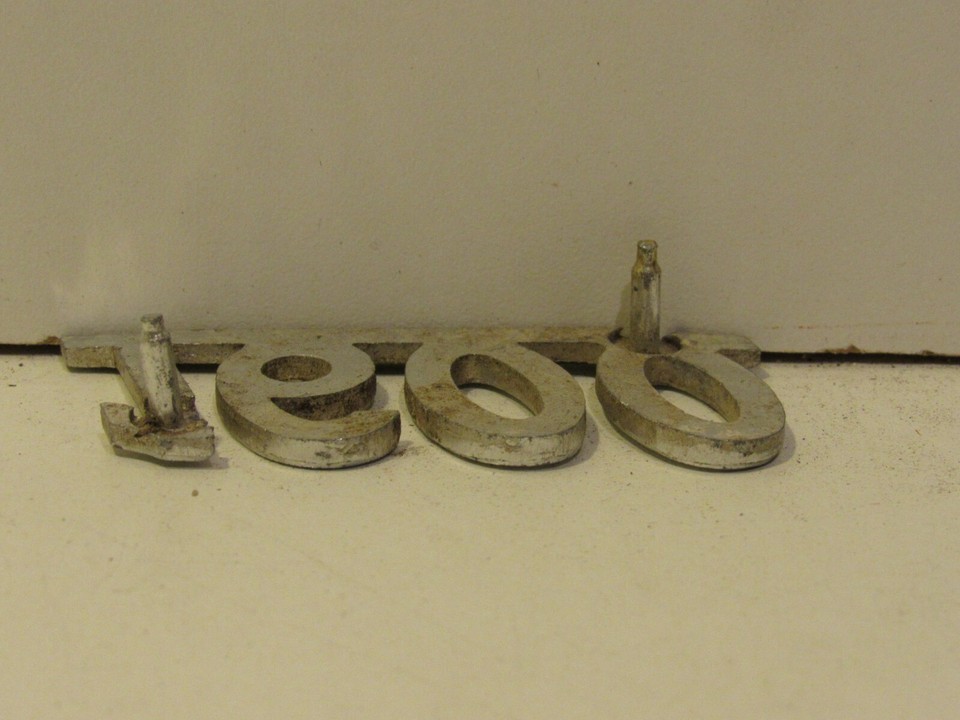 Vintage ALUMINUM 1600 Emblem Badge Ornament NAMEPLATE | eBay