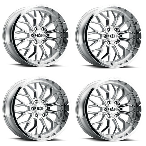 Set 4 20" Vision Off-Road 402 Riot Chrome Wheel 20x12 5x150 Rim -51mm ...