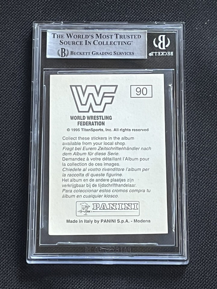 DOINK & DINK 1995 PANINI WWF STICKERS SIGNED AUTOGRAPHED CARD BAS ...