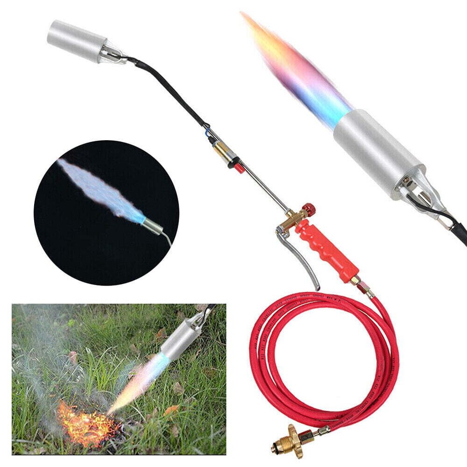Propane Weed Torch Burner Ice Melter Push Button Igniter with 79" Hose ...