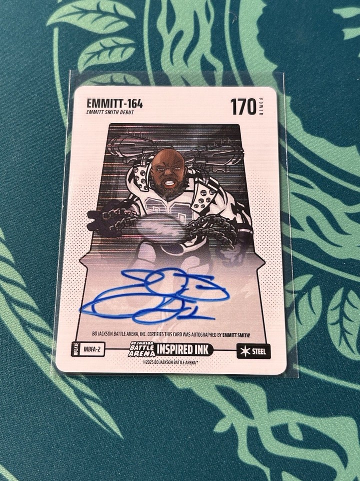 Emmitt Smith EMMITT-164 MBFA-2 Auto Bo Jackson Battle Arena 2025 ...