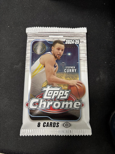 2024-25 Topps Chrome Basketball Hobby Box Pack ONE PACK RIPPED LIVE ...