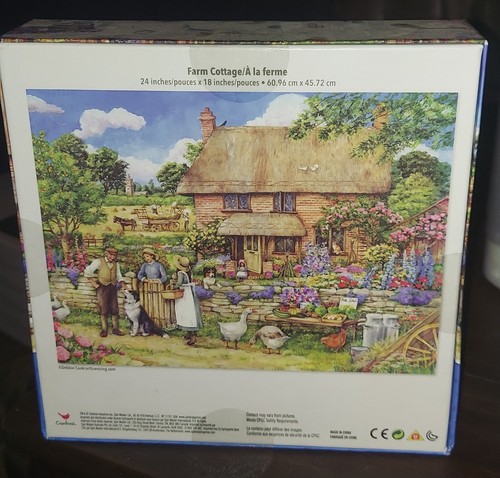 Cardinal Jigsaw Puzzle 500 Pieces Farm Cottage By Debbie Cook, New ...
