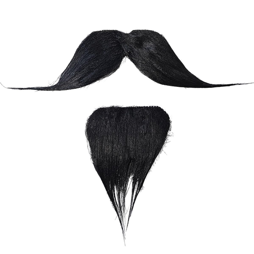Self Adhesive Fake Mustaches, Novelty Fake Beard, False Facial Hair for ...
