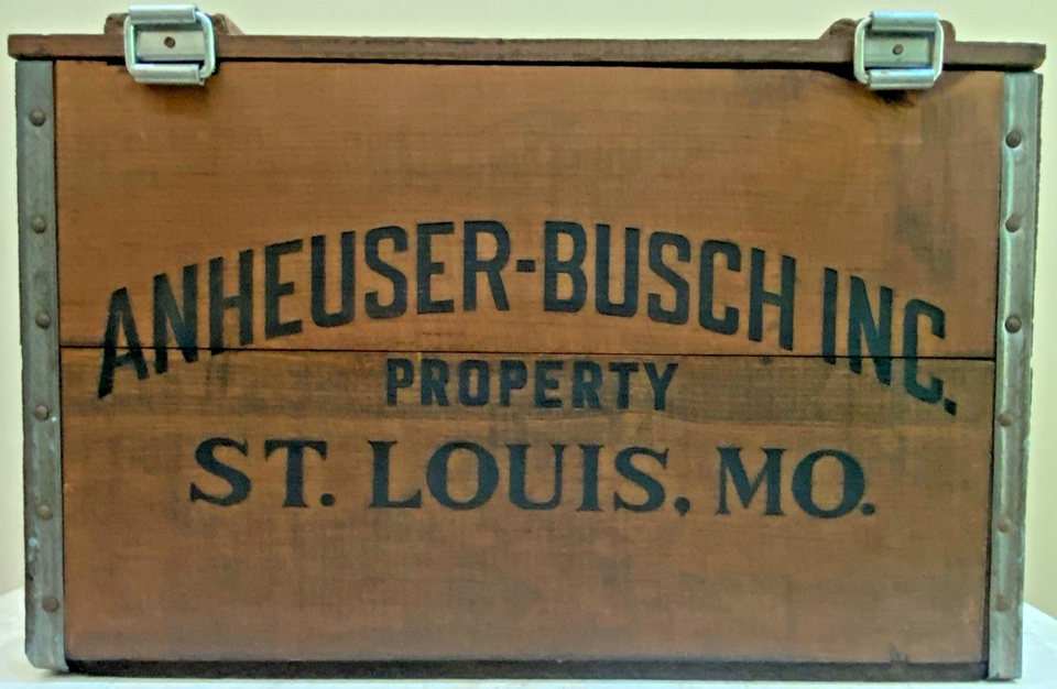 Vintage Anheuser Busch 1876- 1976 Centennial Wooden Beer Crate Box Good ...