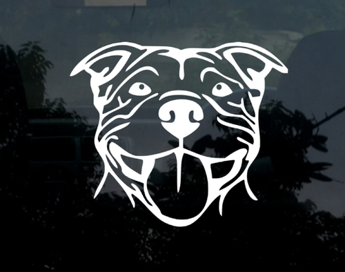 Staffy Staffordshire Bull Terrier Staffie Dog Decal Sticker Vinyl Car ...