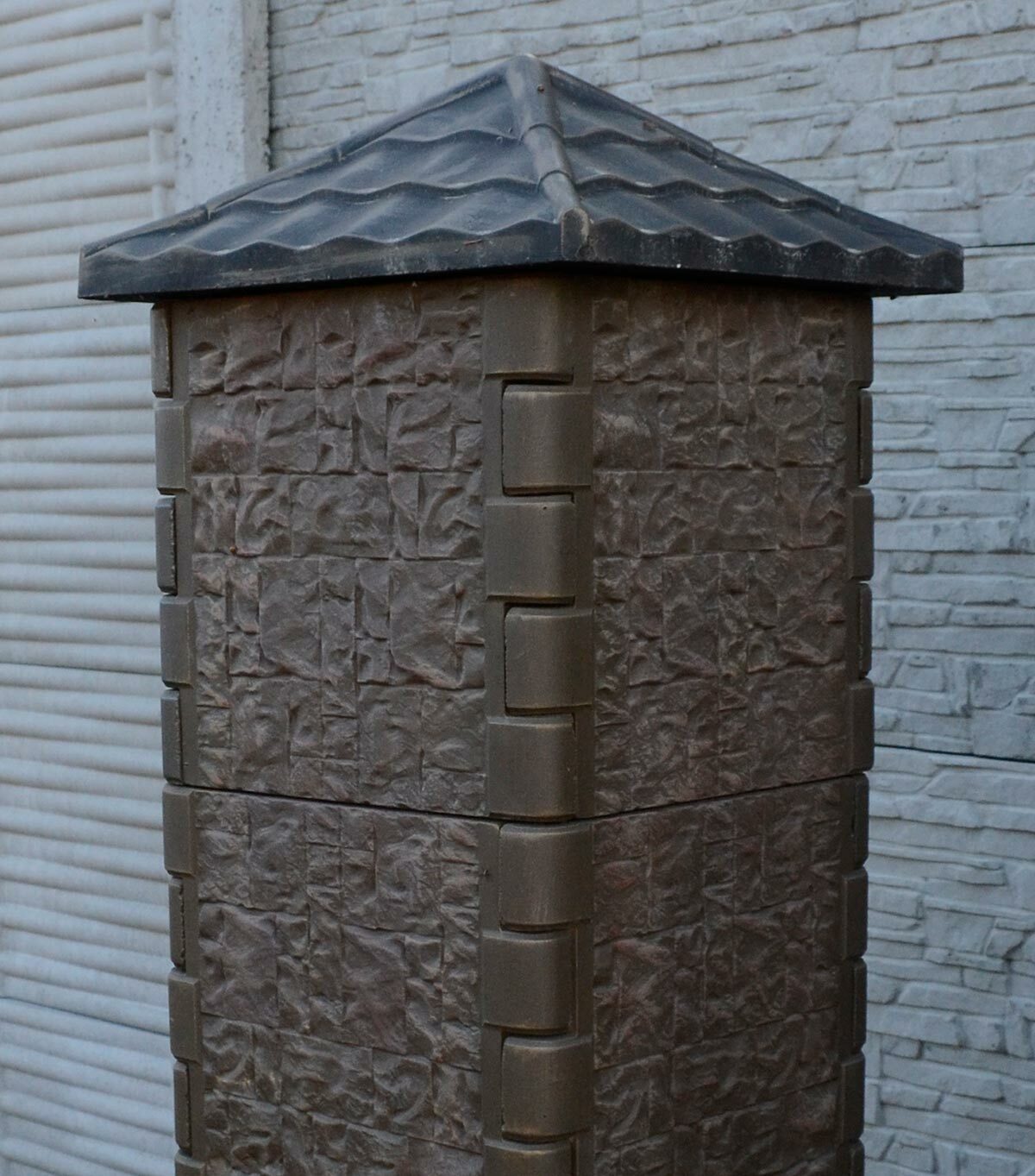 Concrete Mold Pier Caps Fence Capping 17,72x17.72 in (450x450mm) ABC ...