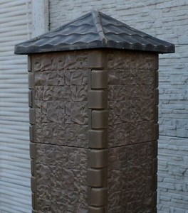 Concrete Mold Pier Caps Fence Capping 17,72x17.72 in (450x450mm) ABC ...