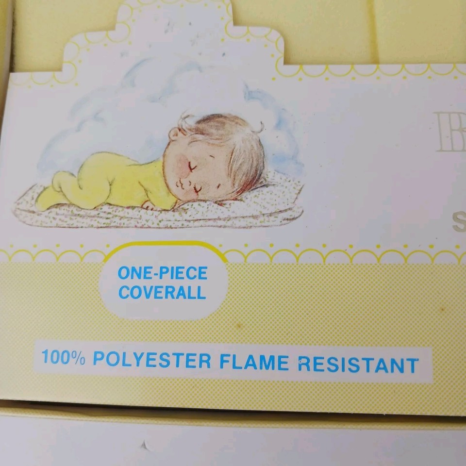 Vintage 60s Baby Terry Sleep N Play One Piece Coverall Yellow Duck To ...