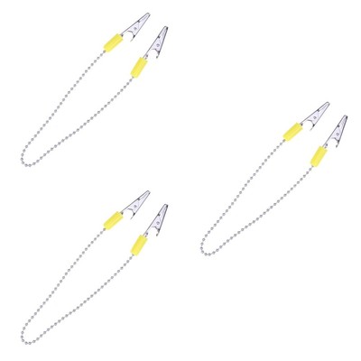 3pcs Stainless Steel Ball Chain Clips Flexible Napkin Clip Chain | eBay