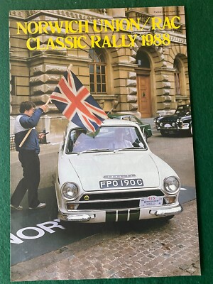 LOTUS CORTINA FPO 190C NORWICH UNION RAC 1988 A4 SIZE POSTER ADVERT ...