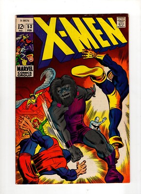 X-Men 53 1969 VF 8.0 *BIG KEY!* 1st Published Cover Art by Barry ...