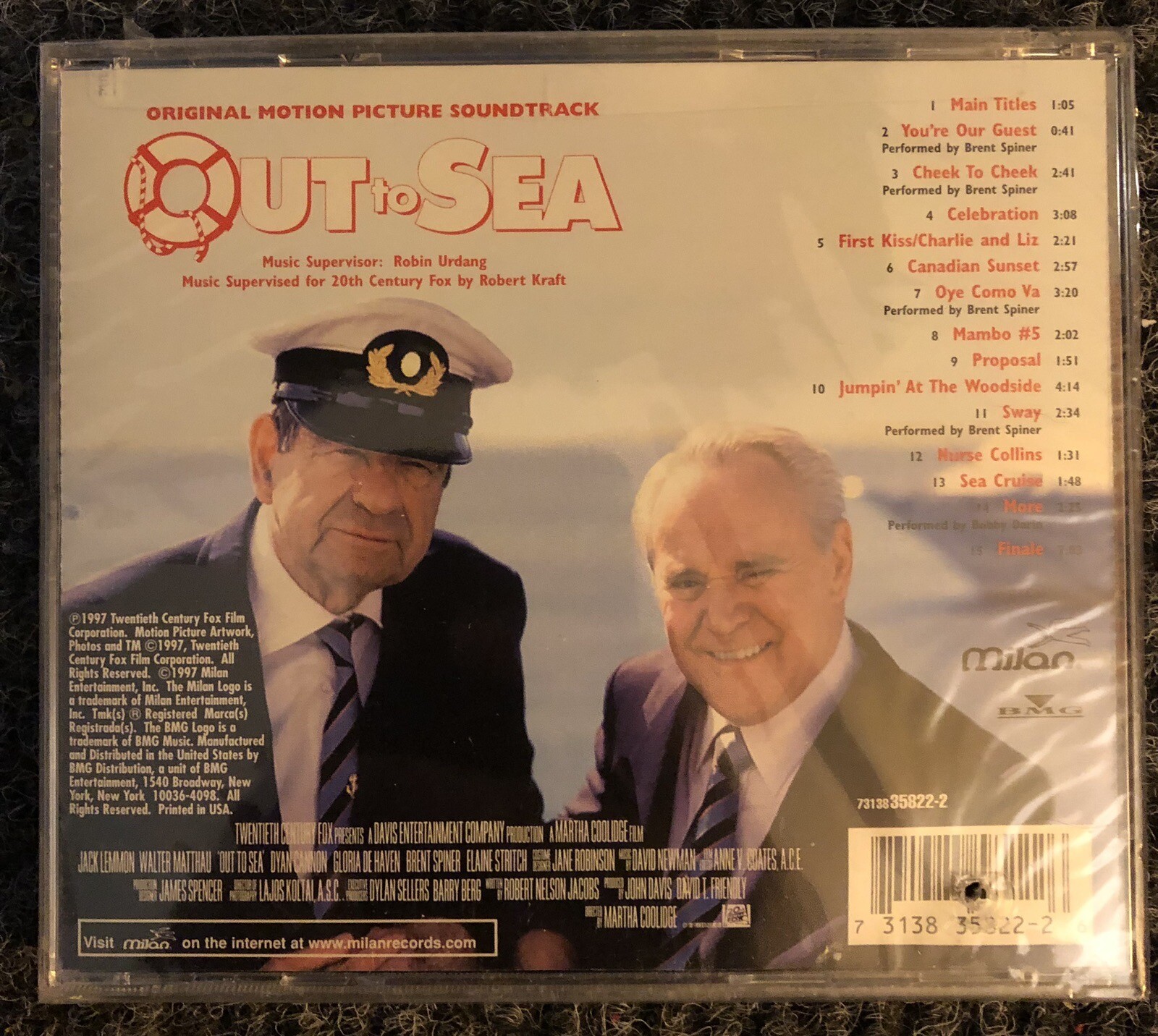 Out To Sea CD soundtrack David Newman Brent Spiner (Star Trek TNG Data ...