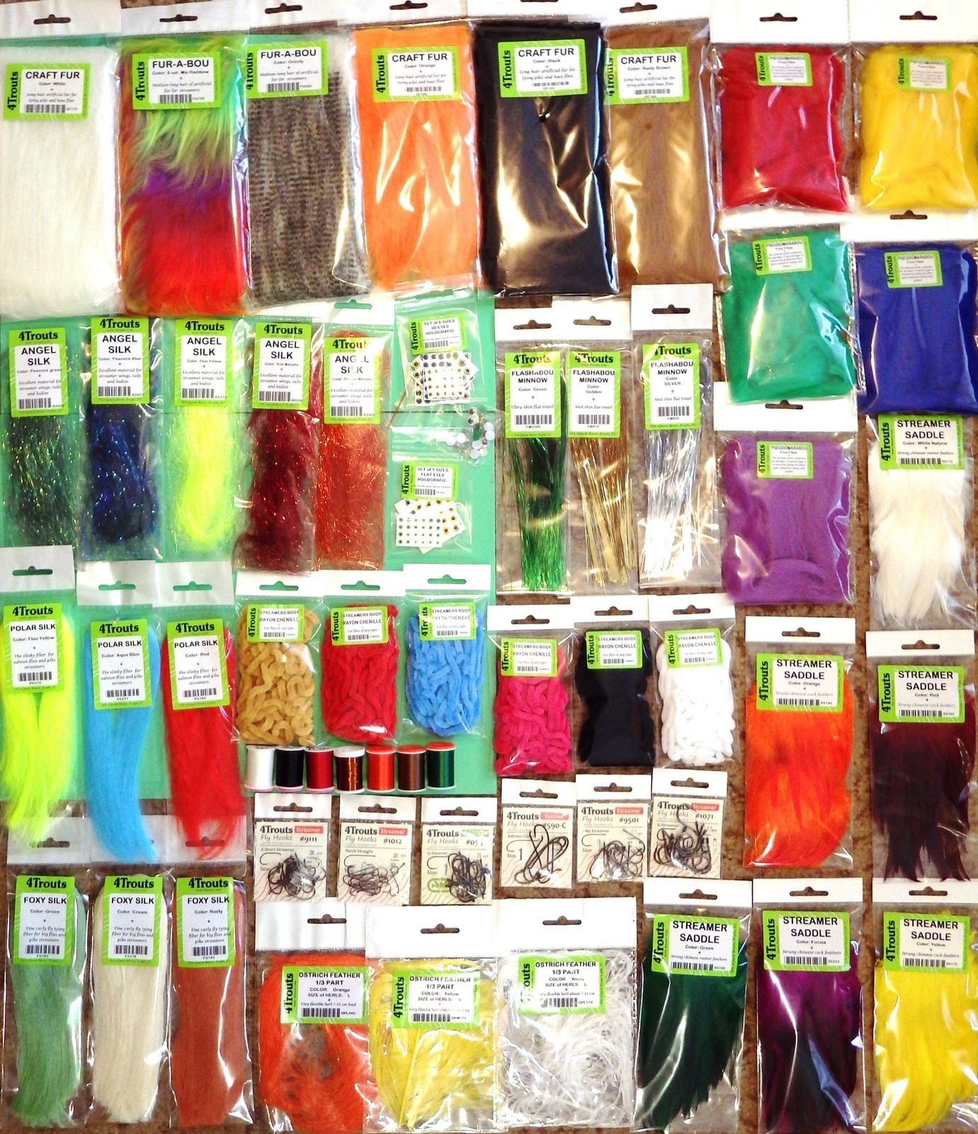 STREAMERS FLY TYING HUGE KIT Set of Fly tying streamers materials for ...