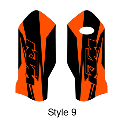 KTM fork guard decals 17-22 sxf mxc exc xcf 125-500 Style 9 Free ...