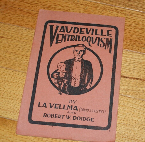 VAUDEVILLE VENTRILOQUISM (David J. Lustig, 1920 1st ed.) -- hard-2-find ...