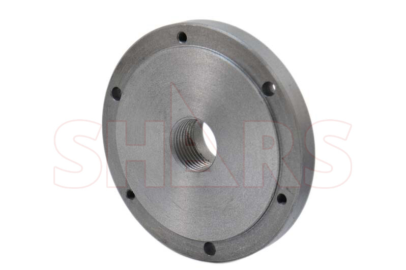 6" Fully Machined Threaded Back Plate 1-1/2-8 For 3 or 4 Jaw Self ...