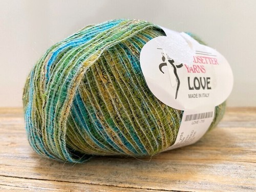 trendsetter love yarn . ocean life 715 . 88yds . turquoise green gauze ...