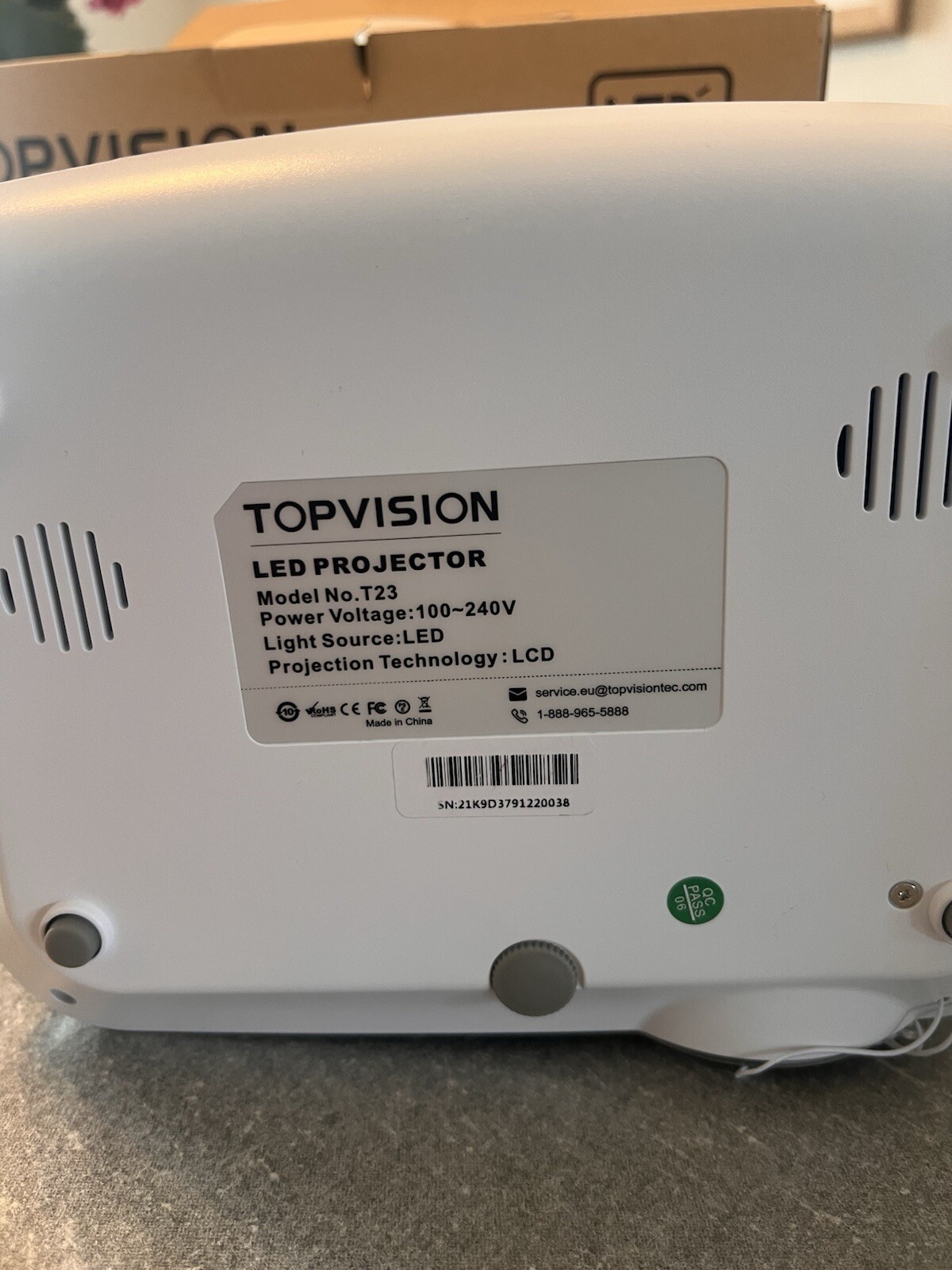 LED Projector, Topvision, Portable, Gently Used | eBay