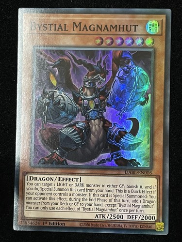 YUGIOH BYSTIAL MAGNAMHUT SUPER RARE 1ST EDITION NEAR MINT DABL-EN006 | eBay