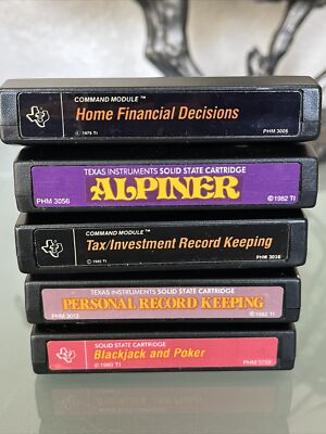 Lot Of 5 Texas Instruments home computer command modules | eBay